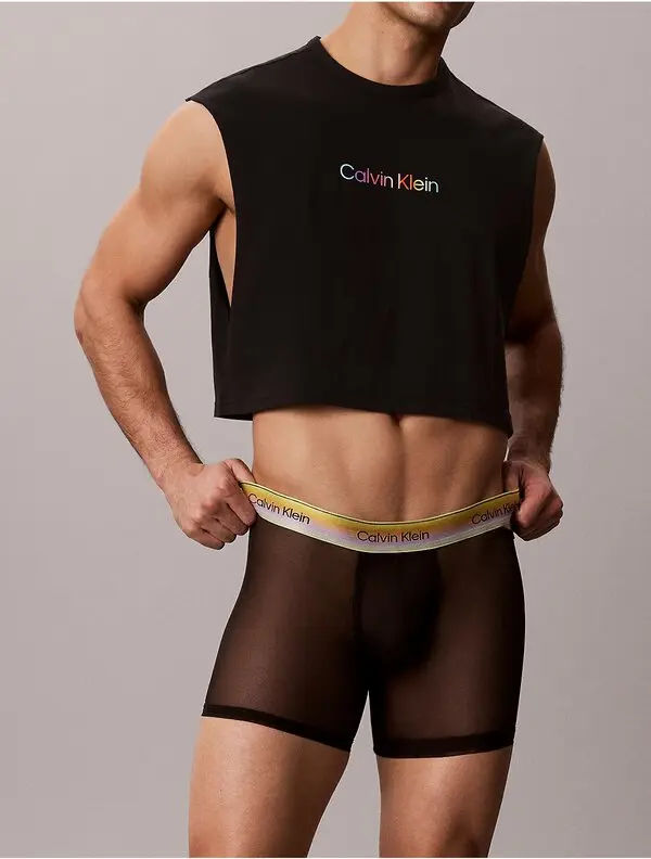 Calvin Klein Icon Mesh Pride Boxer Brief - Black
