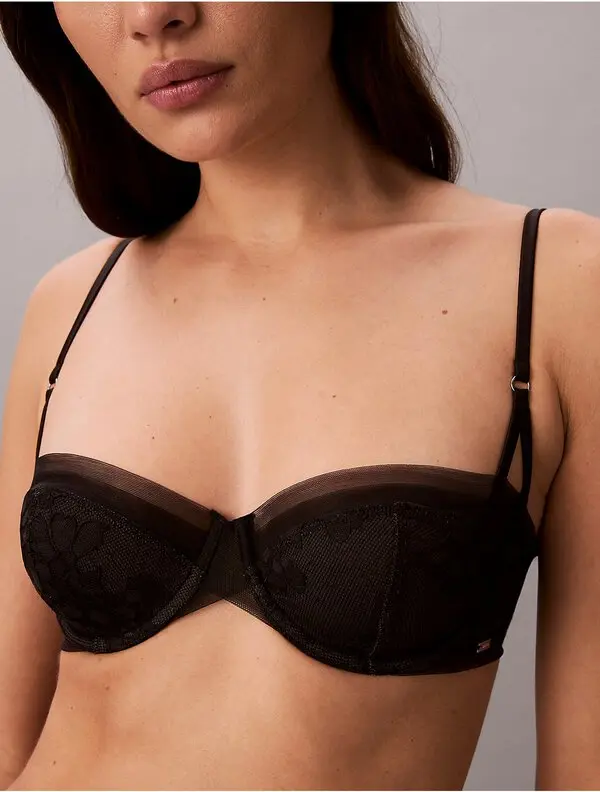 Calvin Klein Bridal Lightly Lined Balconette Bra - Black