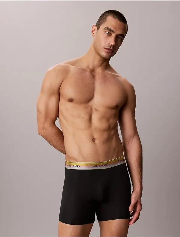 Calvin Klein Icon Cotton Stretch Pride Boxer Brief - Black