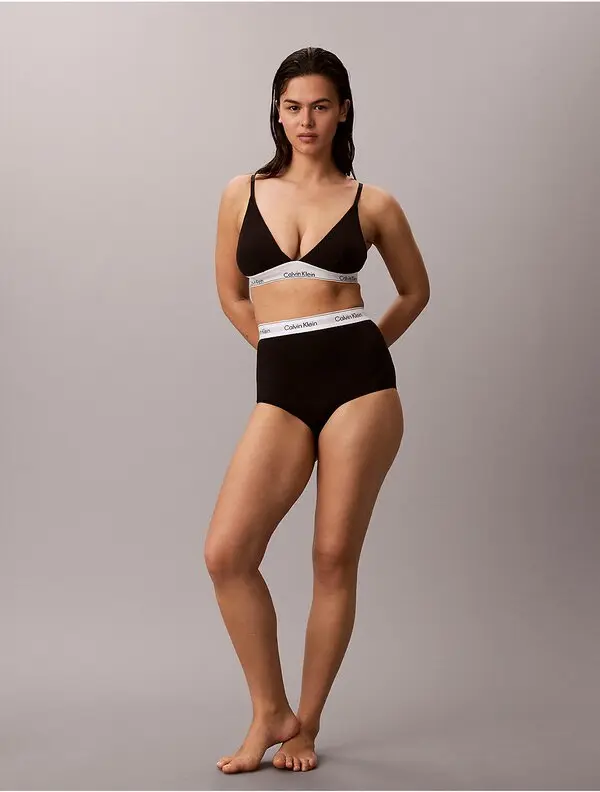 Calvin Klein Icon Cotton Modal Shapewear Boyleg Brief - Black
