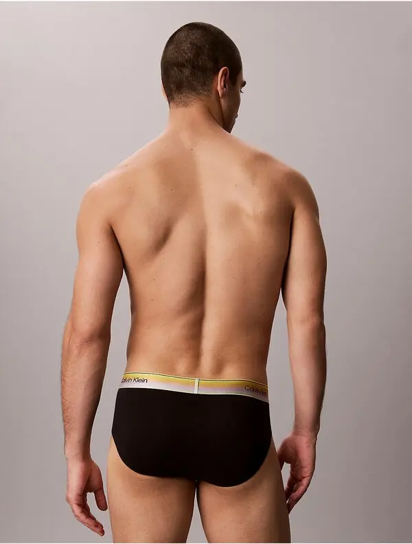 Calvin Klein Icon Cotton Stretch Pride Hip Brief - Black