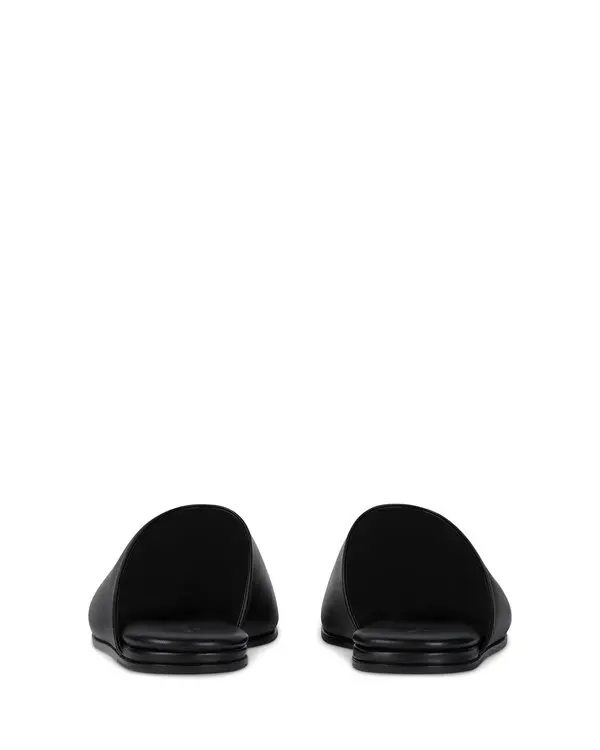 Givenchy Padded Leather Mules - Black