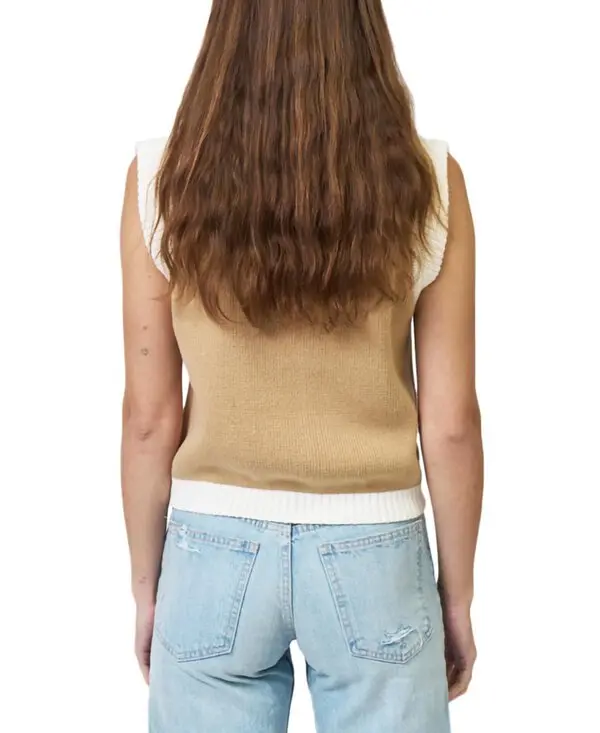 Central Park West Sleeveless Bomber Sweater