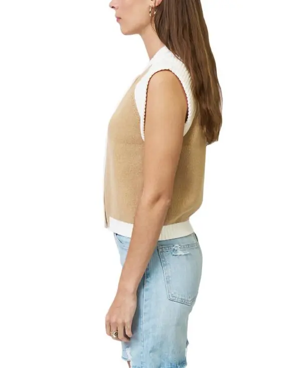 Central Park West Sleeveless Bomber Sweater