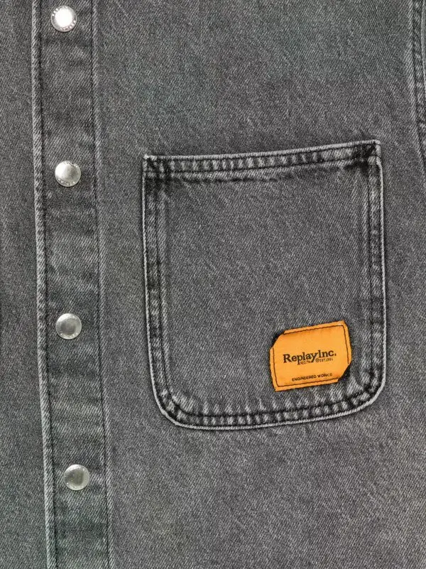 REPLAY Frayed-edge Shirt