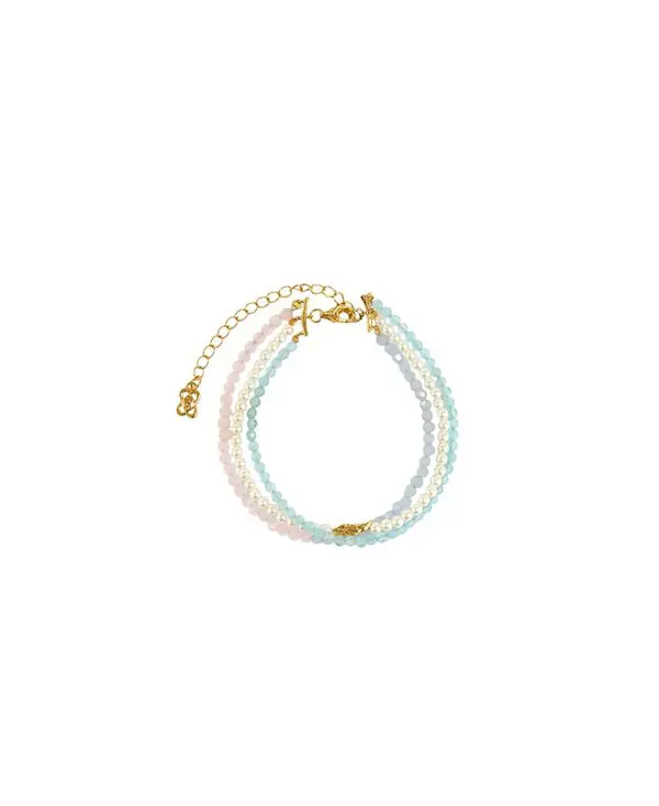 OTTOMAN HANDS Layered Beaded Bracelet - Gold