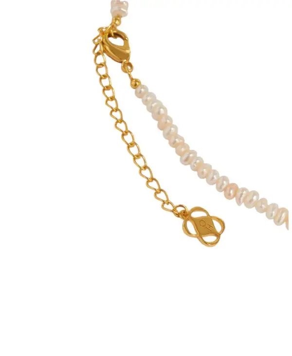 OTTOMAN HANDS Sorel Pearl And Labradorite Beaded Necklace - Gold