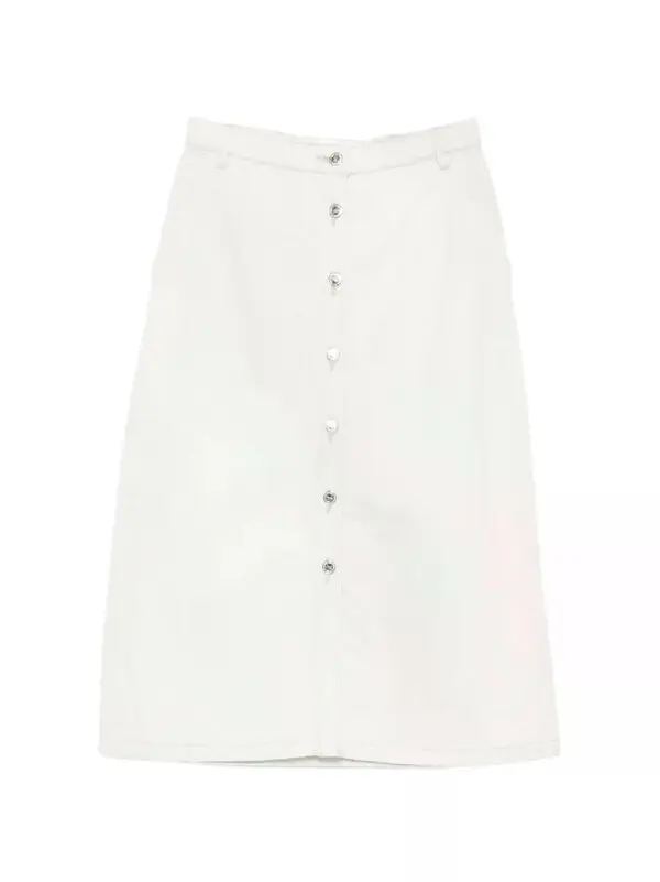 A.p.c. Button-down Midi Skirt - Blue