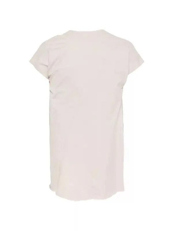 LEON EMANUEL BLANCK Distortion Cap-sleeve T-shirt