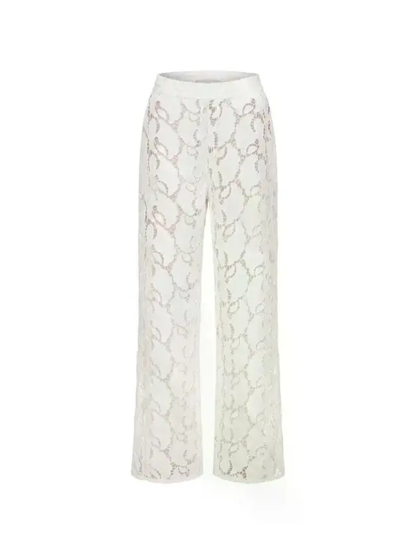 NICHOLAS Sandra Wide-leg Trousers - White