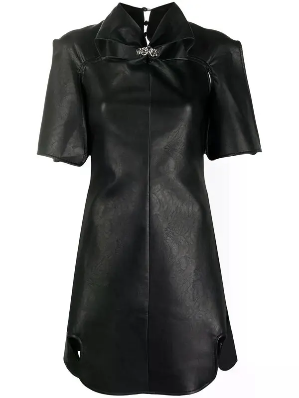 ELLERY Bora Bora Faux-leather Dress - Black