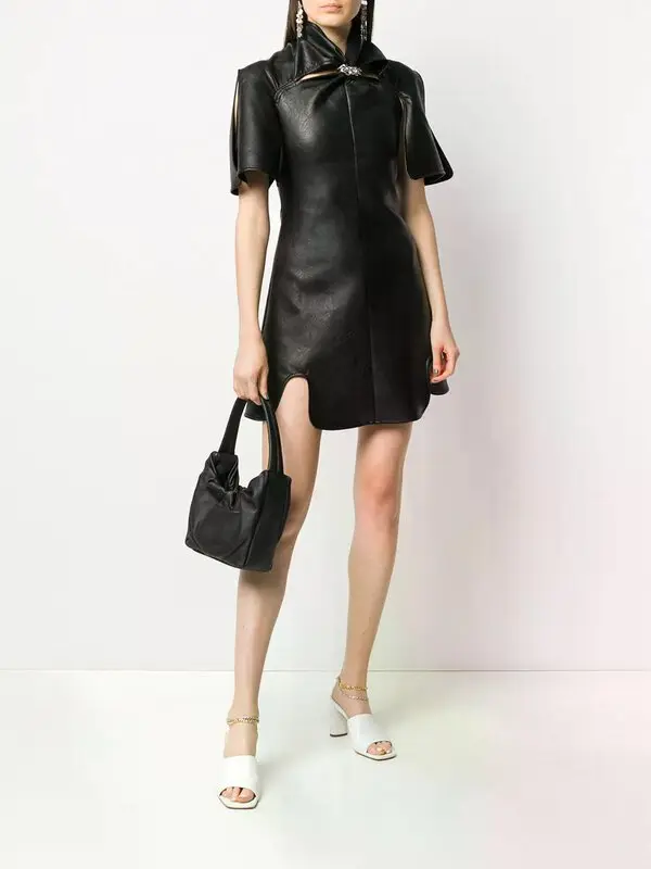 ELLERY Bora Bora Faux-leather Dress