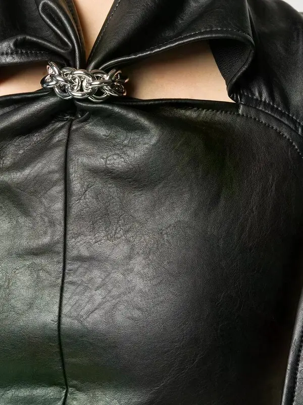 ELLERY Bora Bora Faux-leather Dress