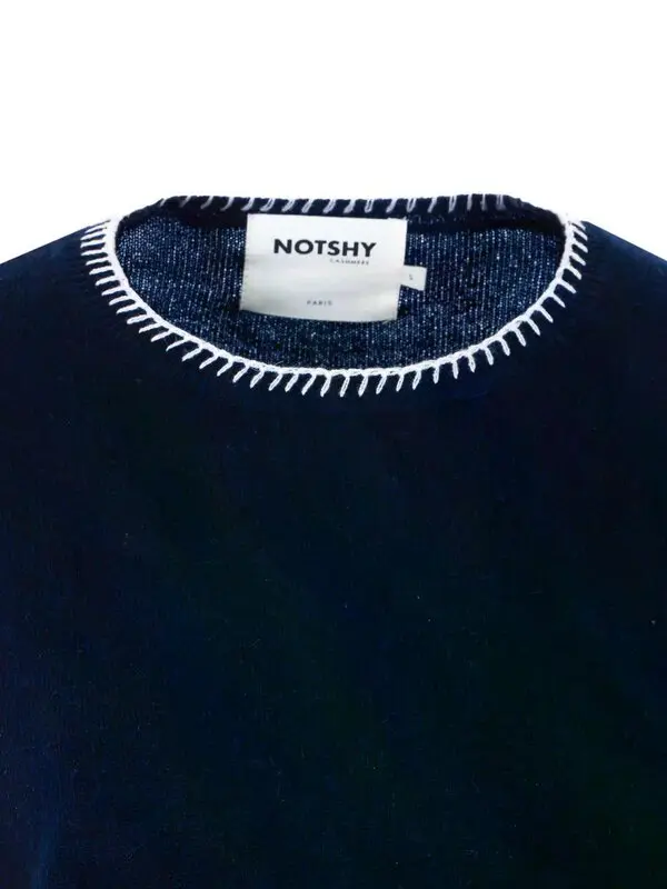 NOTSHY Charlie Embroidered Crew-neck Sweater