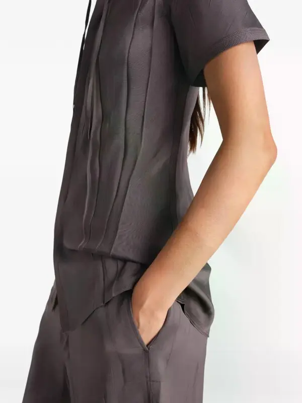 LEMAIRE Creased Short Sleeve Blouse