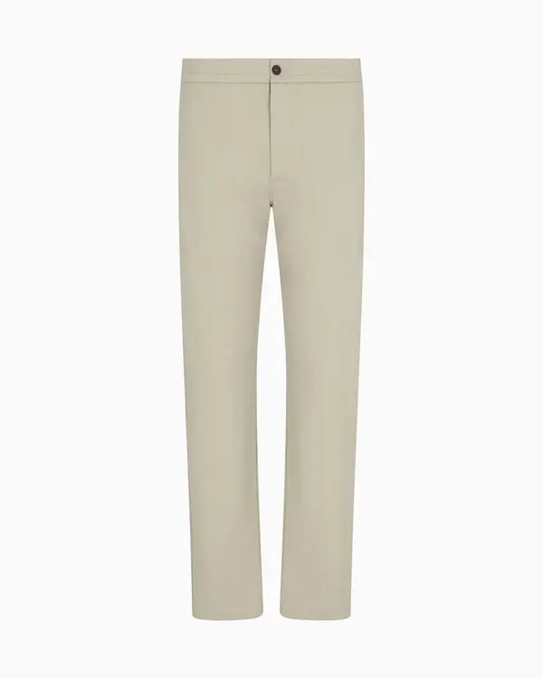 Giorgio Armani Pure Cashmere Jersey Trousers - Beige