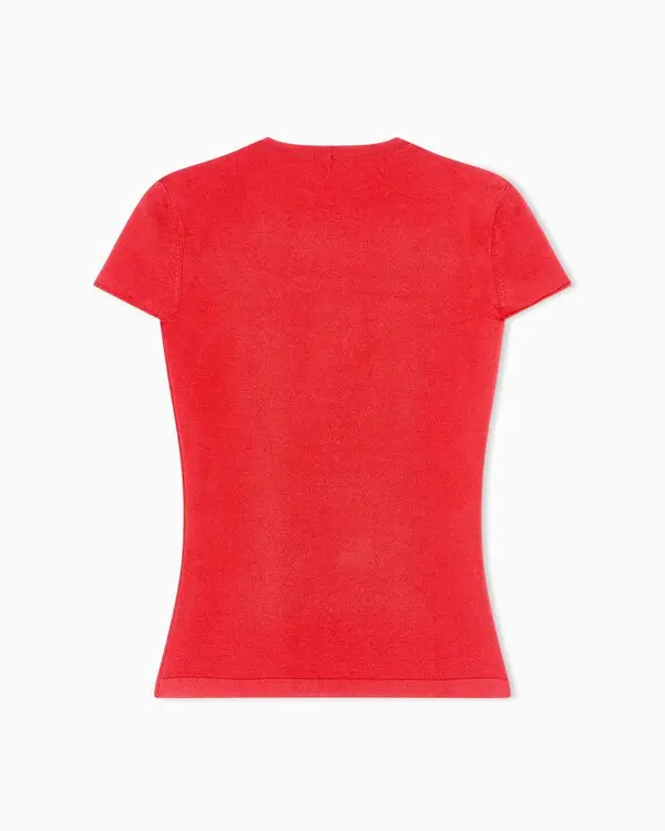 Giorgio Armani Viscose Crew-neck Jumper - Red