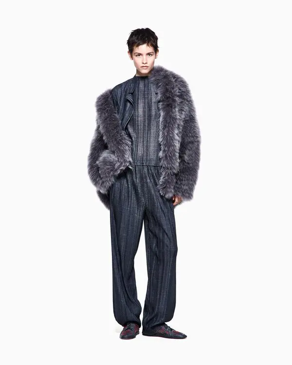 Giorgio Armani Pleated Jersey Wide-leg Trousers