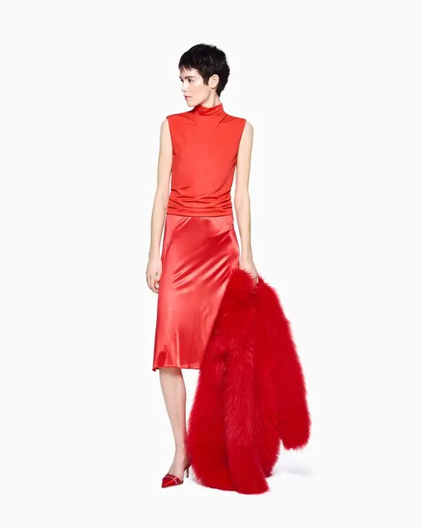 Giorgio Armani Viscose Double-jersey Dress