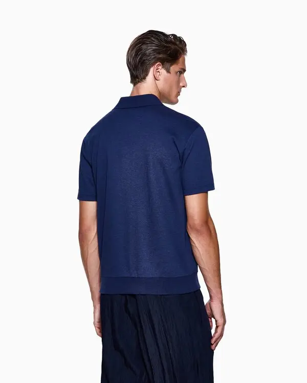 Giorgio Armani Cotton Interlock Polo Shirt