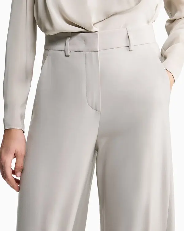 Giorgio Armani Pure Wool Wide-leg Trousers