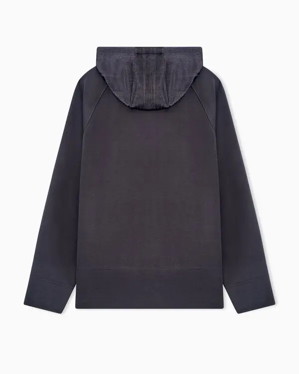 Giorgio Armani Viscose Double Jersey Hooded Sweatshirt