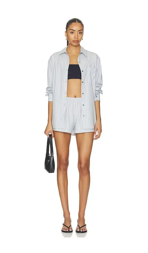 Susana Monaco Solid Linen Tie Back Top - Midnight