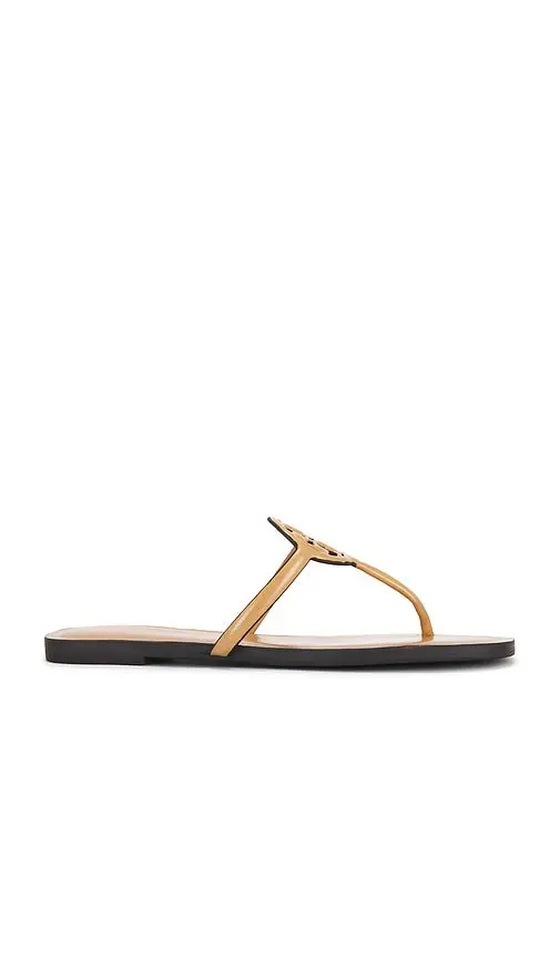 Tory Burch Miller Square Toe Flip Flop - Honeycomb Tan