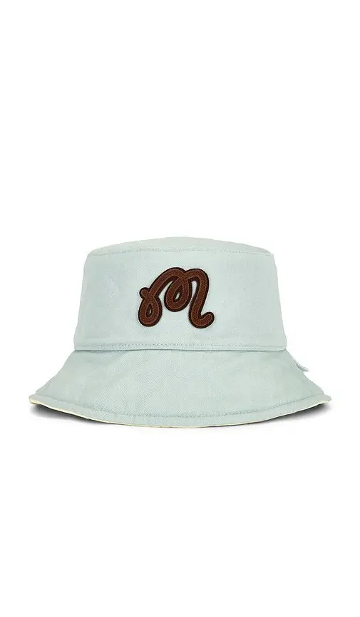 MALBON Velasco Reversible Bucket Hat - Wax Yellow & Surf Spray