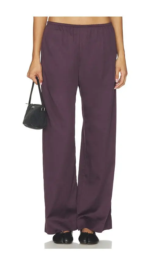 LESET Yoko Pocket Pant - Malbec