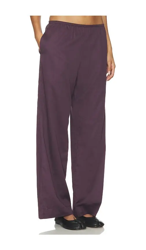 LESET Yoko Pocket Pant - Malbec