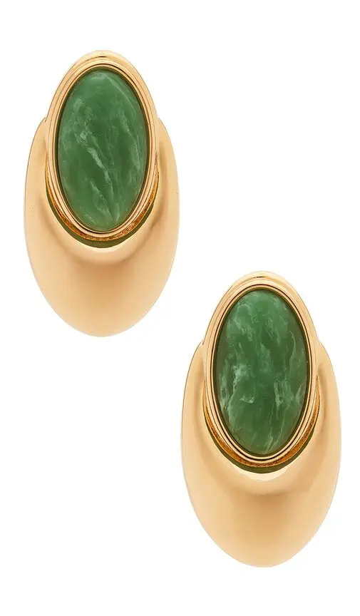 Retrofete Blare Earrings - Angelite & Gold