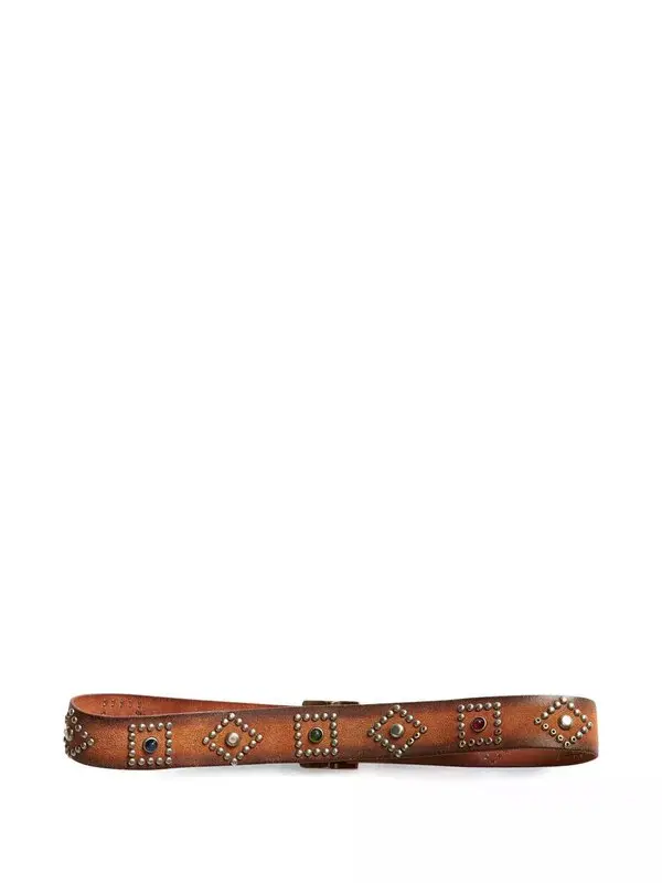 Ralph Lauren Studded Leather Belt