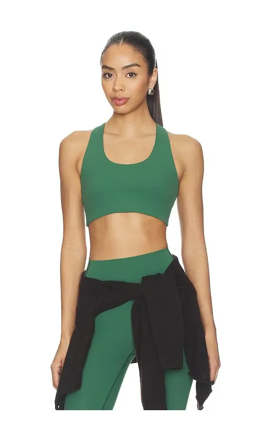 Splits59 Sara Airweight Bra In Dark Green - Arugula