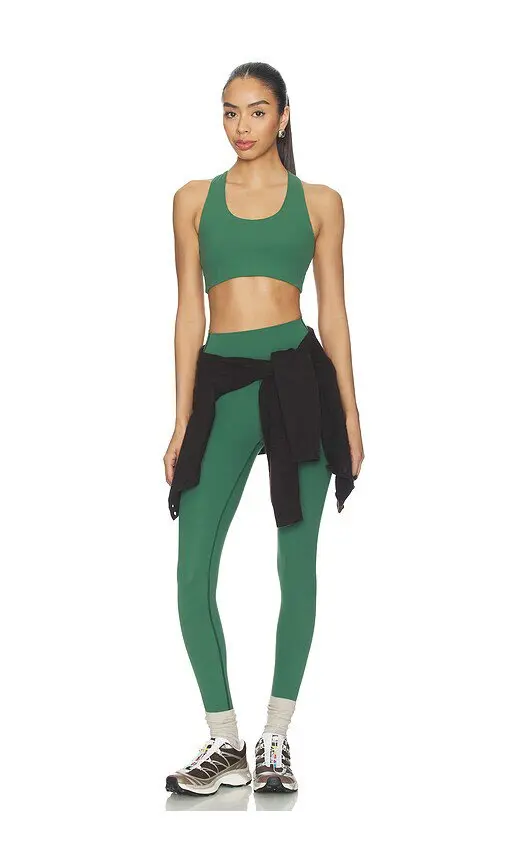 Splits59 Sara Airweight Bra In Dark Green - Arugula