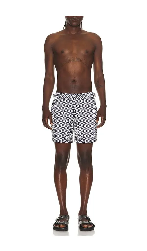 Onia Calder Buckle 5 Swim Trunks - Midnight
