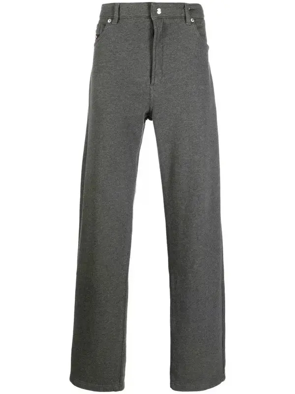 DIESEL® Straight-leg Cotton Trousers - Grey