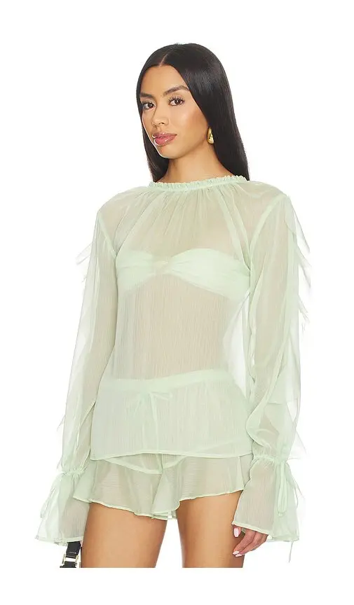 SHANI SHEMER Jeanie Longsleeve Top - Mint