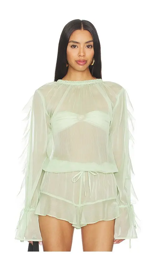 SHANI SHEMER Jeanie Longsleeve Top - Mint