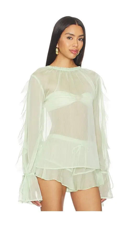 SHANI SHEMER Jeanie Longsleeve Top - Mint