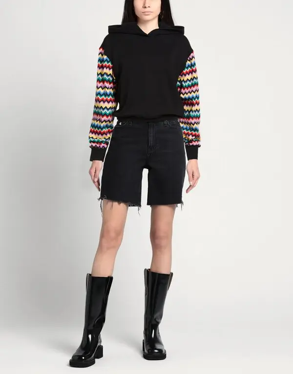 Missoni Cotton French Terry Hoodie With Signature Print Sleeves