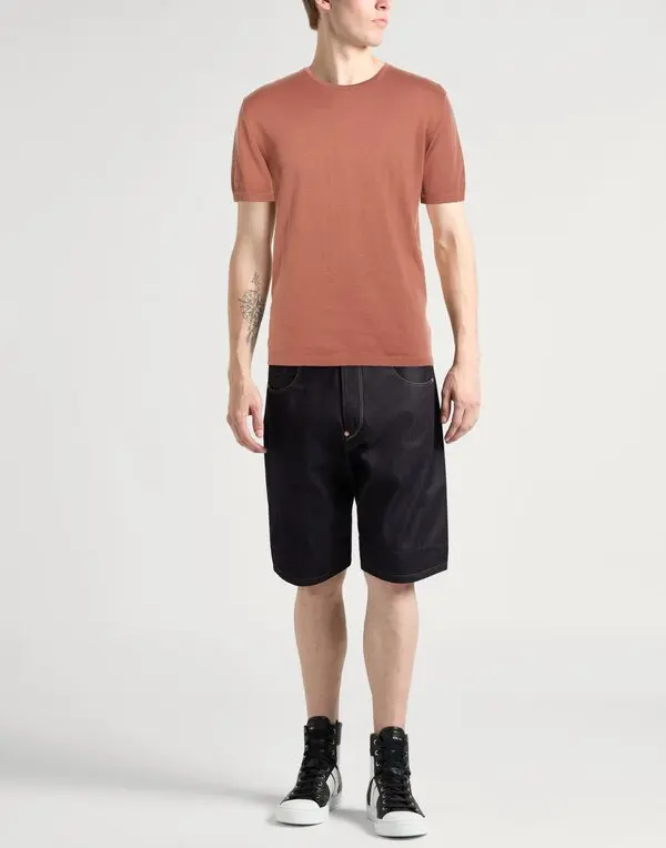 DANIELE FIESOLI Crewneck Short Sleeve Sweater