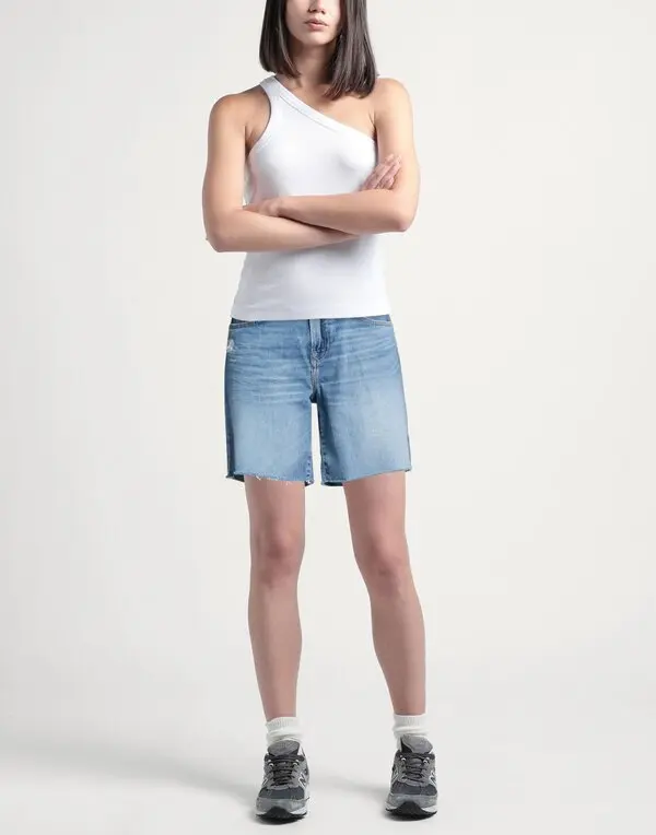 True Religion Mid-rise Denim Shorts With Distressed Details