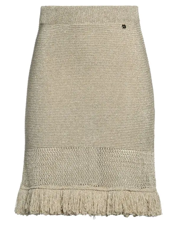 Liu Jo Flared Mini Skirt With Fringe Detail