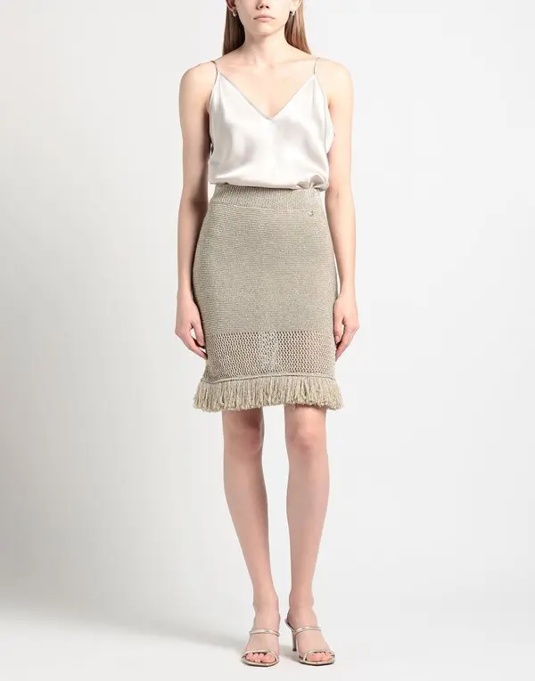 Liu Jo Flared Mini Skirt With Fringe Detail