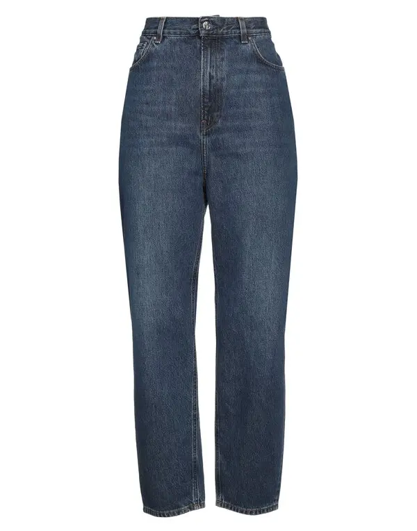 TOTEME High Waisted Tapered Leg Jeans - Blue
