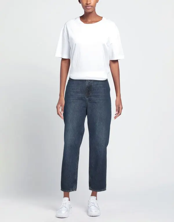 TOTEME High Waisted Tapered Leg Jeans - Blue