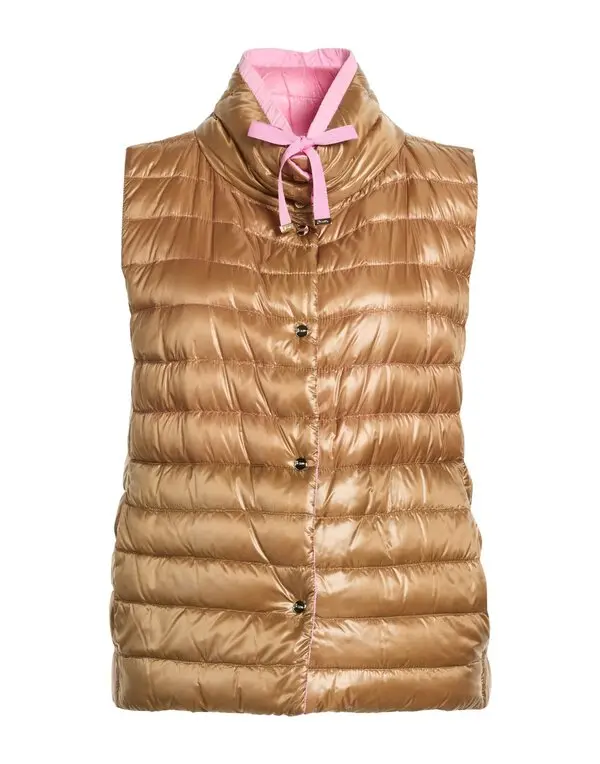 Herno Quilted Sleeveless Vest - Beige