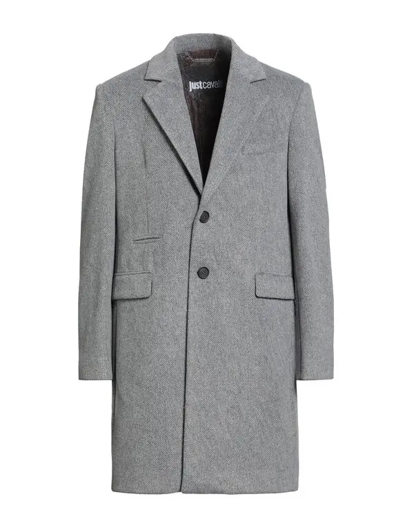 Just Cavalli Single-breasted Felt Coat