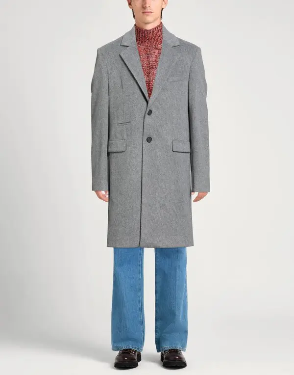 Just Cavalli Single-breasted Felt Coat